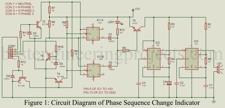 Phase Sequence Change Indicator - Engineering Projects