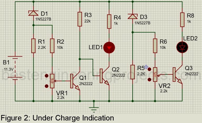 Battery Status Indicator Circuit