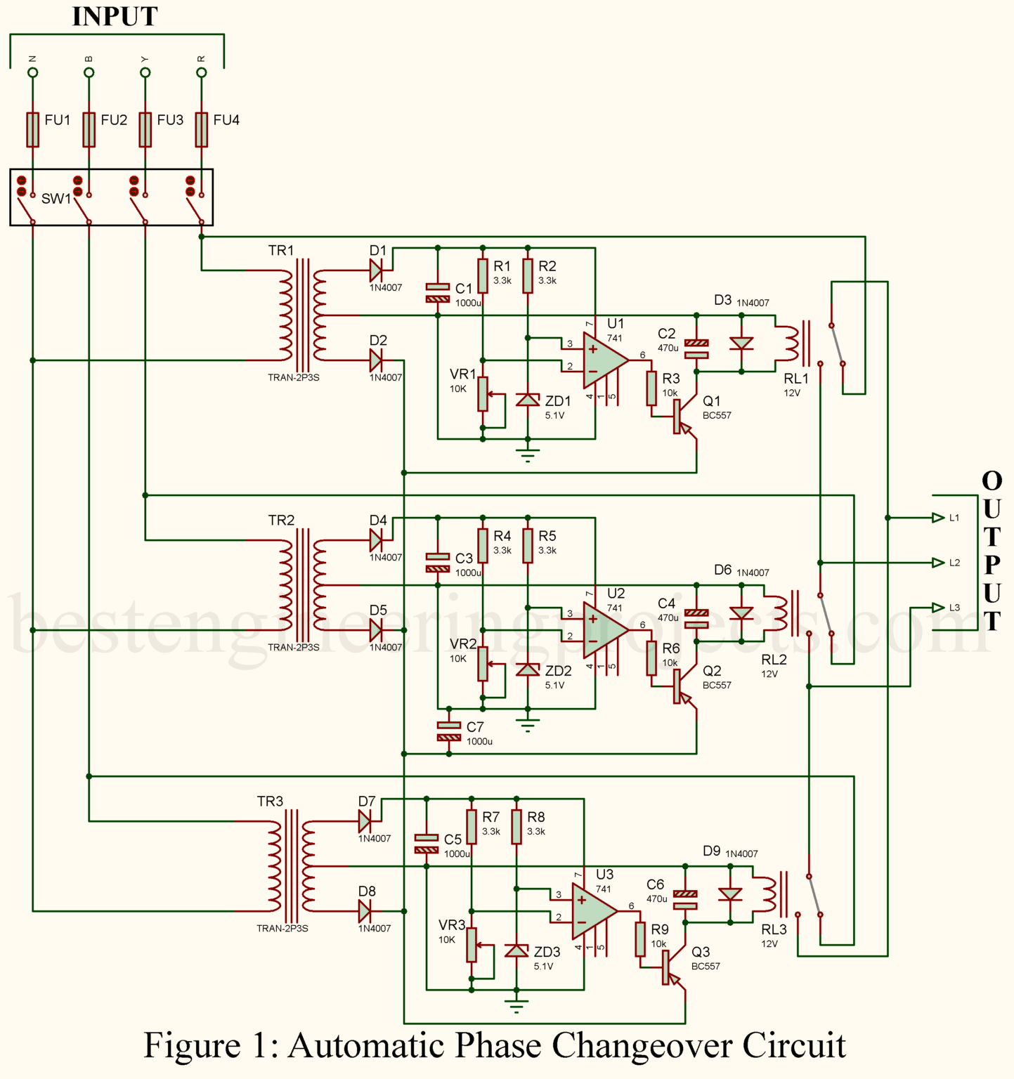 Automatic Phase Changeover Circuit for Continuous Power Supply ...